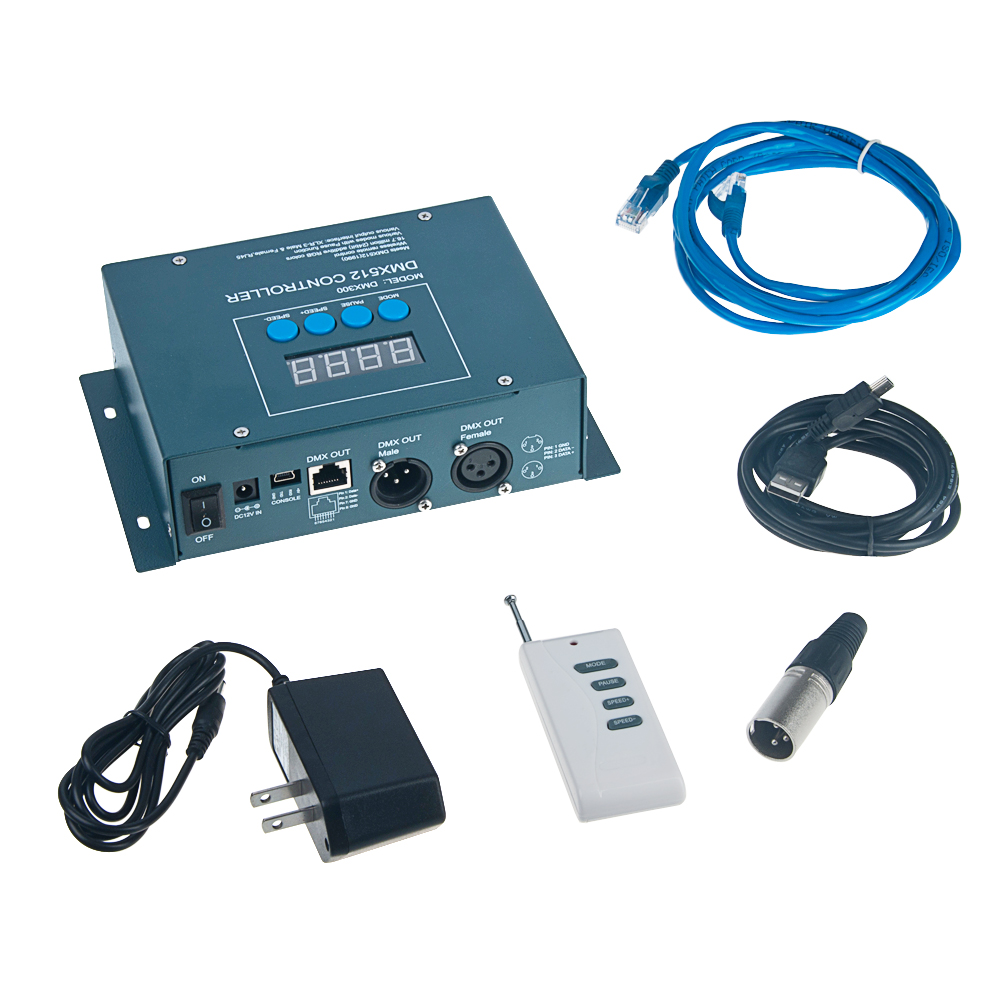 DMX300 RGB DMX512 Master LED Controller with Remote [CT-DMX300] - $199. ...